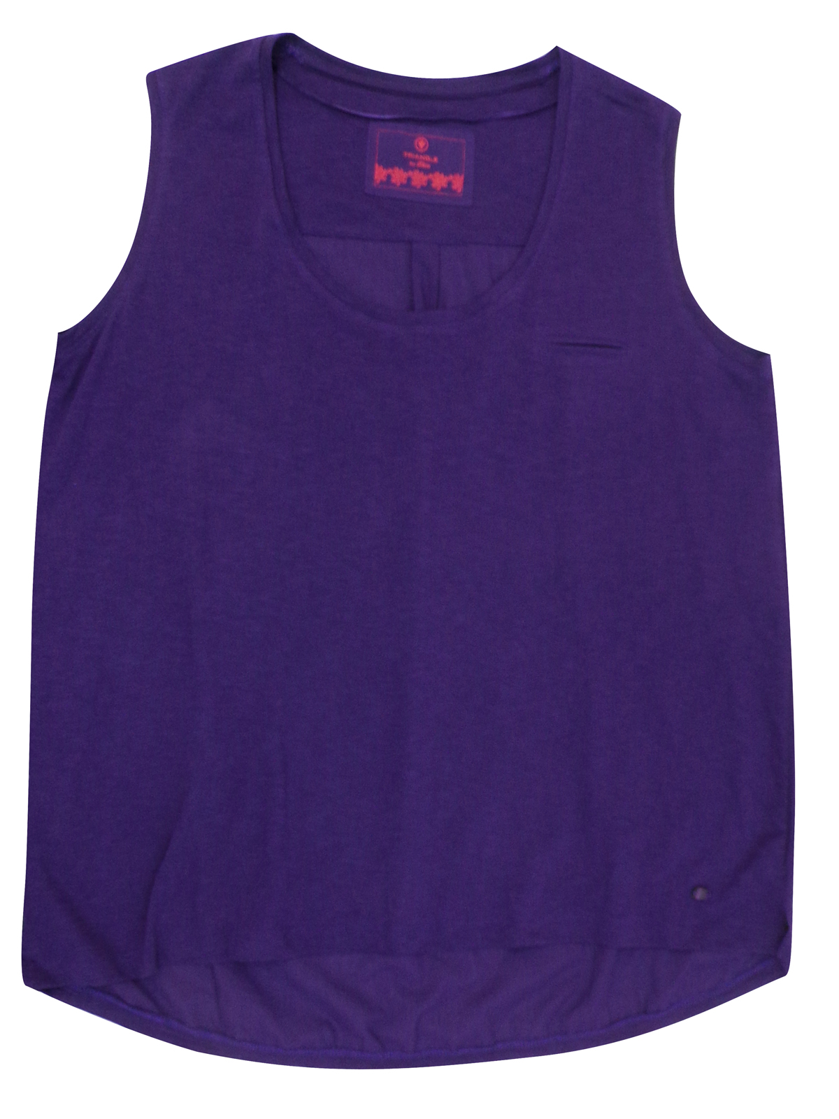S.Oliver - Triangle - - Triangle PURPLE Pure Cotton Sleeveless Vest ...