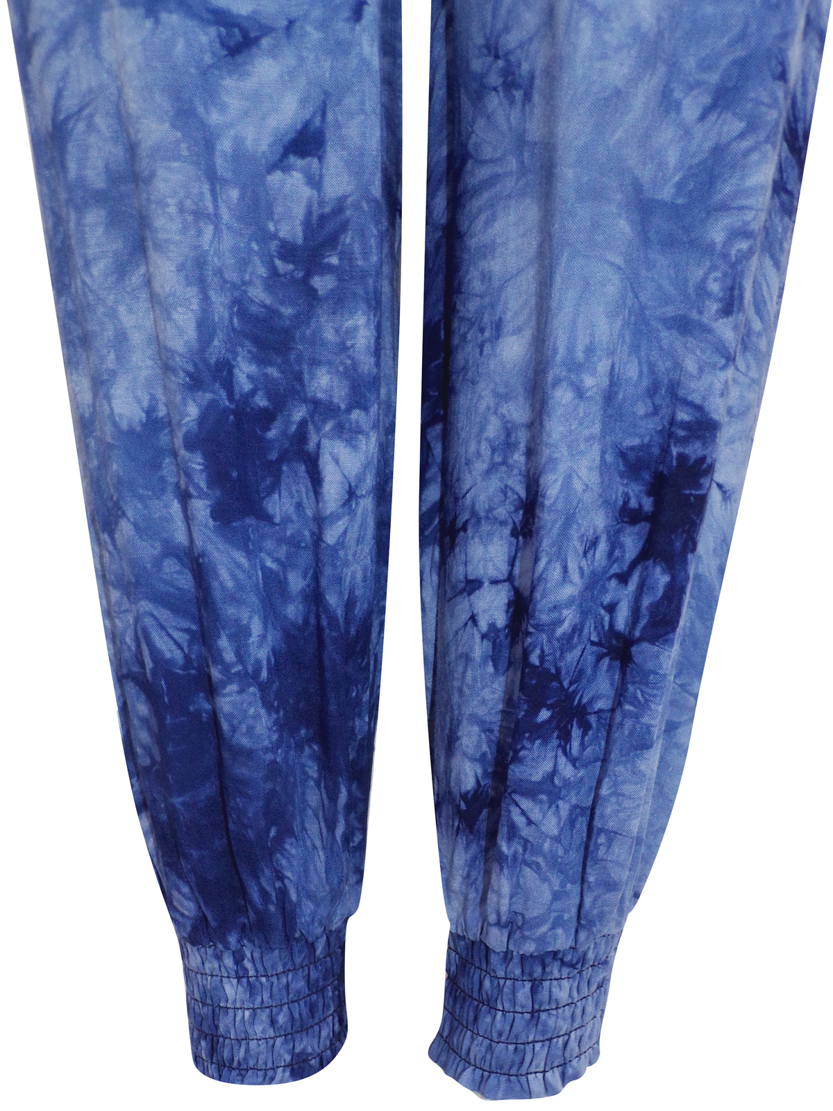Amparo - - Amparo DARK-BLUE Tie Dye Pull On Harem Trousers - FreeSize ...