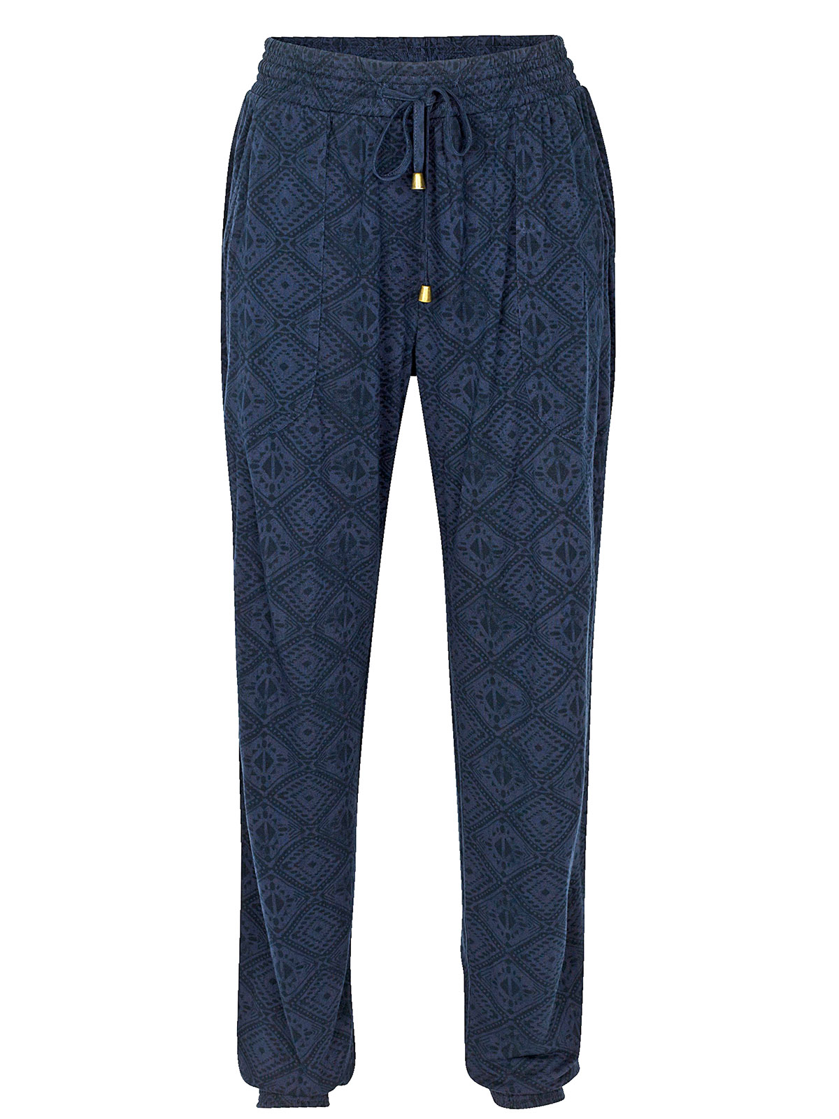 FAT FACE - - Fat Face NAVY Printed Cuffed Hem Joggers - Size 12 to 14