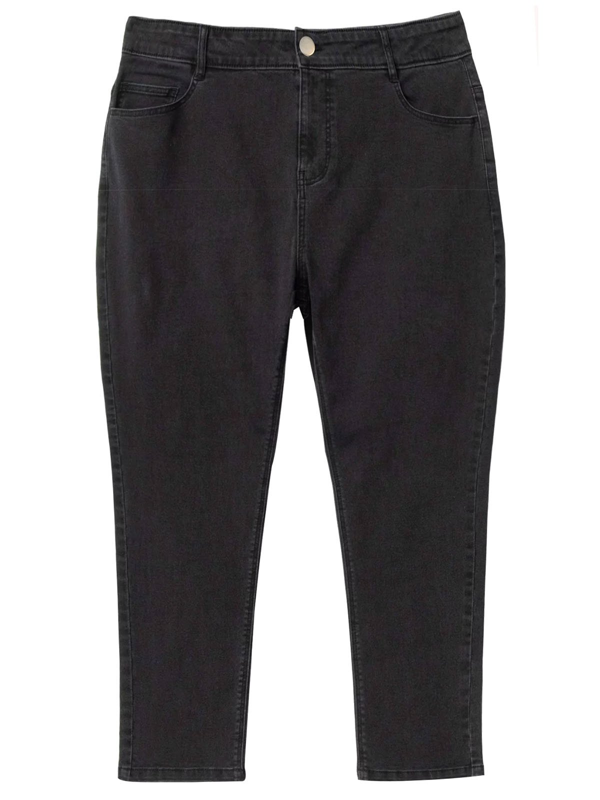 Gemo - - Gemo BLACK Cropped Denim Jeans - Plus Size 18 to 24 (EU 46 to 52)